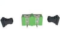 China QADSC-APC-005 Sc apc adapter with metal foot Fiber Optic Connector Adapters For PCB Board for sale