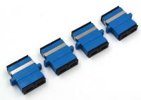 China SC Fiber Optic Adapter with flange  SC UPC fiber bulkheard adapter Manufacturers for sale