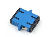 China SC Fiber Optic Adapter with flange  SC UPC fiber bulkheard adapter Manufacturers for sale
