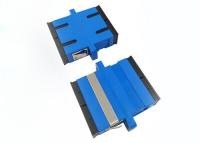 China SC Fiber Optic Adapter with flange  SC UPC fiber bulkheard adapter Manufacturers for sale