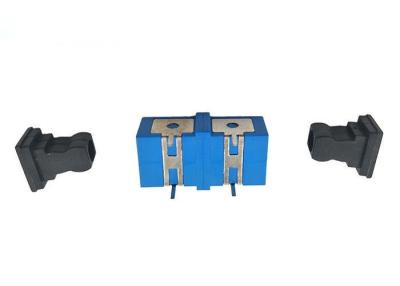 China SC APC UPC Optical Cable Adapter With Press Fit Iron Foot Used For PCB Circuit Board for sale