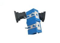 China SC APC UPC Optical Cable Adapter With Press Fit Iron Foot Used For PCB Circuit Board for sale