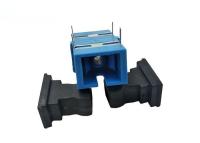 China SC APC UPC Optical Cable Adapter With Press Fit Iron Foot Used For PCB Circuit Board for sale