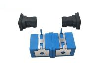 China SC APC UPC Optical Cable Adapter With Press Fit Iron Foot Used For PCB Circuit Board for sale