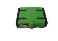 China SC APC duplex Fiber Optic Adapter without flange  optical fiber  to ethernet adapter for sale