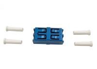 China FTTH  LC UPC SM Simplex Duplex Adapter Flange Coupler Plastic Material  type to ethernet for sale