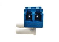China FTTH  LC UPC SM Simplex Duplex Adapter Flange Coupler Plastic Material  type to ethernet for sale