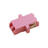 China lc to lc adapter multimode OM4 duplex adapter with flange for Telecommunication Equipment for sale