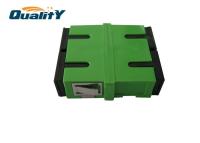 China SC APC duplex Fiber Optic Adapter without flange  optical fiber  to ethernet adapter for sale