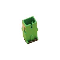 China Plastic FTTx Coupler Standard SC / APC Fiber Optic Adapter Compact QADSC-APC-003 for sale