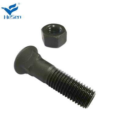 China 1 8-unc 3-3/4 25.4 MM x95 MM Plow Bolts And Nuts 2J3507 Fits for sale
