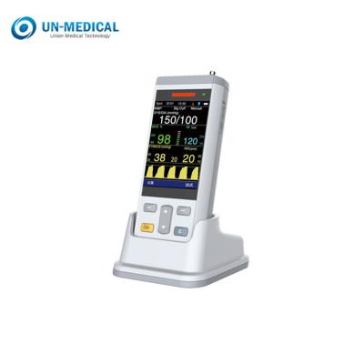 China PC100E Handheld Vital Sign Monitor SpO2 NIBP EtCO2 3.5 inch TFT CE for sale