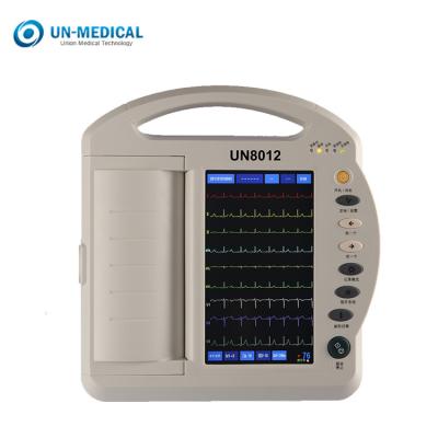 China Portable 12 Lead ECG Monitor 4.3 Inch Touch Screen Rechargeable 2200mAh Battery for sale