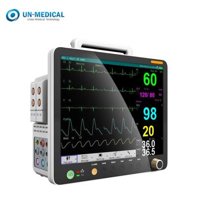 China Modular 15 Inch Vital Signs Patient Monitor with ETCO2 17 Languages for sale