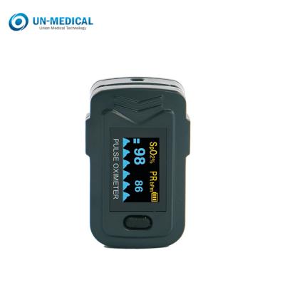 China OEM Fingertip Pulse Oximeter UN100 OLED Display SpO2 PR PI Monitor Adult Portable for sale