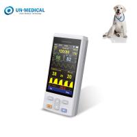 China PC200V Handheld Veterinary Vital Signs Monitor 5 Leads NIBP SPO2 TEMP 4 Inch TFT for sale