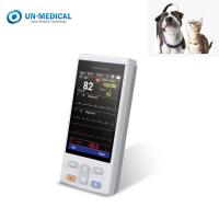 China PC200V Handheld Veterinary Vital Signs Monitor 5 Leads NIBP SPO2 TEMP 4 Inch TFT for sale