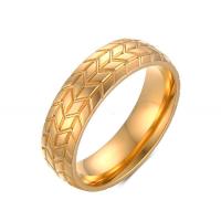 China 6mm Stainless Steel Tire Tread Ring for Couples - Wedding Engagement Gift with Unique Automotive Design for sale