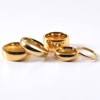 China Geometric Tungsten Carbide Ring 18k Gold Plated Domed Polished Finish Wedding Band 2mm 4mm for sale