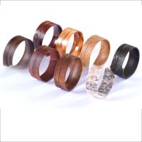 China 8mm Iron Wood Golden Sandalwood Chicken-Wing Koa Wood Ring Core Blank for Professional Inlay Applications for sale
