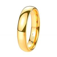 China Classic 4mm Dome High Polished Tungsten Carbide Ring for Men Women Celebration for sale