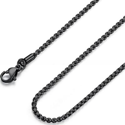 China Stainless Steel Pearl Chain Necklace with Third Party Appraisal - Unisex Inlay Technology Jewelry 18-24 Inch Length for sale