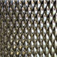 China Double Sided Large Diamond Pattern Embossed Stainless Steel Sheet Plate With Corrosion Resistance For Commercial And Residential Use for sale
