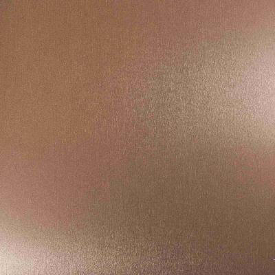 China Matte Brushed Brown Toned Deep Champagne Aluminum Panel With Acid And Alkali Resistant Surface For Vintage Interiors for sale