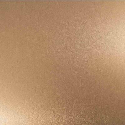 China Matte Brushed Champagne Bronze Aluminum Panel With Anti Fingerprint Finish For High End Decoration for sale