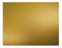 China Matte Fog Brushed Anodized Aluminum Panel In Bright Pale Golden Shade With Hard Sealed Anodizing For Durable Cladding for sale