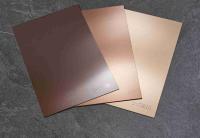 China Matte Anodized Aluminum Panel With Soft Pale Brass Tone And Anti Fingerprint Finish For Light Toned Interiors for sale