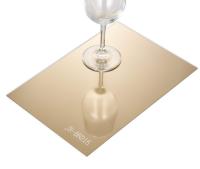 China Matte Brushed Champagne Bronze Aluminum Panel With Anti Fingerprint Finish For High End Decoration for sale
