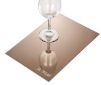 China Matte Brushed Champagne Bronze Aluminum Panel With Anti Fingerprint Finish For High End Decoration for sale
