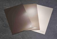 China Matte Anodized Aluminum Panel In Classic Caramel Yellow Brown With Hard Anodic Layer For Decorative Use for sale
