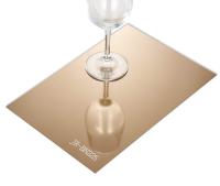 China Matte Brushed Light Champagne Gold Aluminum Panel With Oxidation And Fingerprint Resistance For Luxury Interiors for sale