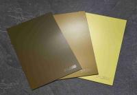 China Anodized Aluminum Panel Dark Golden Brown With Matte Fog Brushed And High Gloss Mirror Finishes For Retro Commercial Spaces for sale