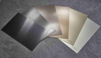 China Matte Brushed Light Champagne Gold Aluminum Panel With Oxidation And Fingerprint Resistance For Luxury Interiors for sale