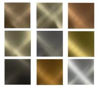 China Cross Brushed Stainless Steel Wall Cladding With PVD Ion Coating For Fingerprint Resistant Surfaces for sale
