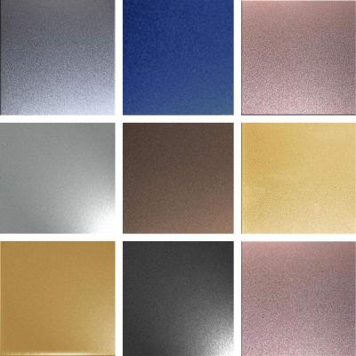China Matte Sandblasted PVD Stainless Steel Sheet For Modern Interiors for sale
