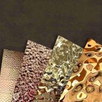 China Water Ripple Stainless Steel PVD Plate Corrosion And Wear Resistant With Custom Color Options for sale