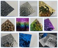 China Water Ripple Stainless Steel PVD Plate Corrosion And Wear Resistant With Custom Color Options for sale