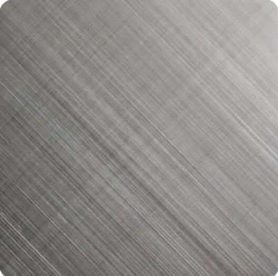 China Cross Brushed Stainless Steel Wall Cladding With PVD Ion Coating For Fingerprint Resistant Surfaces for sale