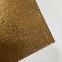 China Champagne Gold Swirl Grain Stainless Steel Sheet With Corrosion Resistant PVD Coating For Light Luxury Aesthetic for sale