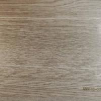 China Light Grey Fine Log Grain PVC Decorative Film With Synchronized 3D Embossing And Waterproof Scratch Resistant Surface for sale