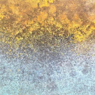 China Vintage Hand Patina Decorative Copper Plate With Customizable Gradient And Solid Copper Material for sale