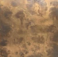 China Vintage Hand Patina Decorative Copper Plate with Customizable Length and Corrosion Resistance for sale