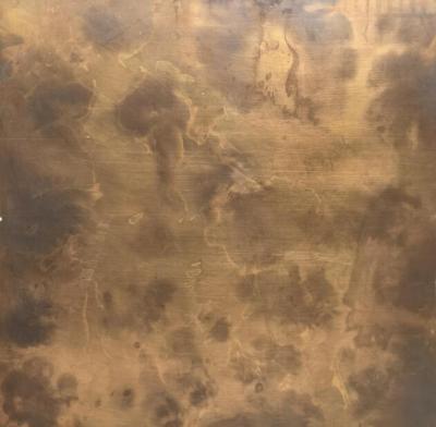 China Vintage Hand Patina Decorative Copper Plate with Customizable Length and Corrosion Resistance for sale