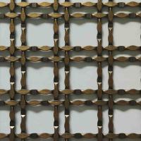 China Vintage Olive Shuttle Rhombus Woven Metal Mesh With Soft Diamond Hollow Patterns For Custom Cutting And Bending for sale