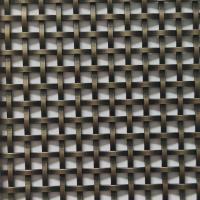 China Antique Dark Dense Flat Bar Square Woven Metal Mesh With Compact Right Angle Grids For Decorative Screens for sale