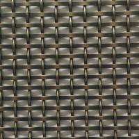 China Antique Brass Flat Wire Woven Metal Decorative Mesh for sale